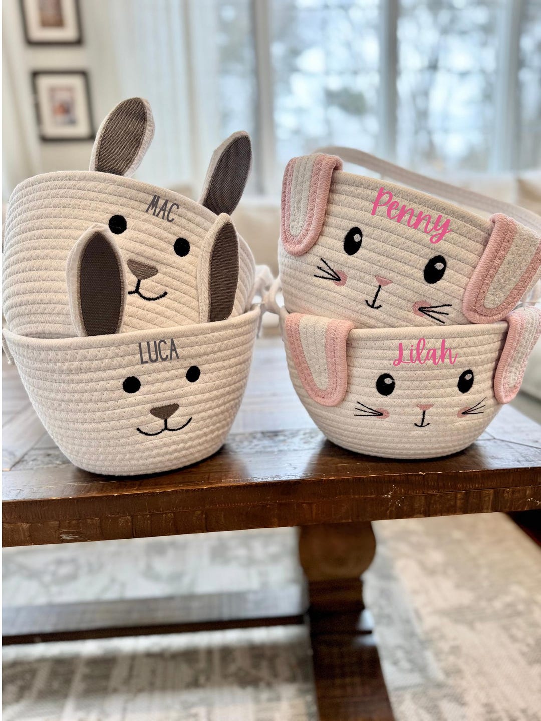 Personalized Easter Basket, Custom Easter Basket, Name Easter Basket ...