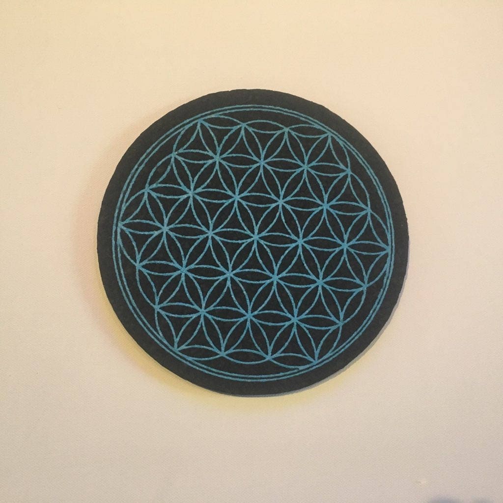 Flower of Life Sacred Geometry East Coasters Dab Mat - Etsy