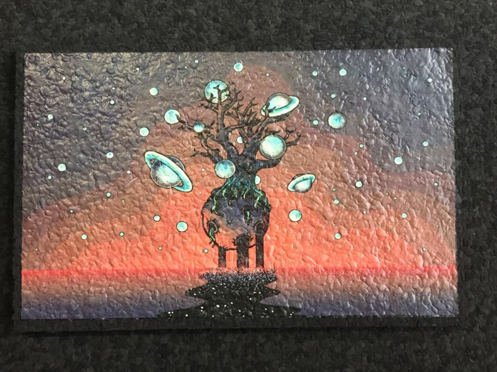 Dark Space/ Light Space Dab Mat - Etsy
