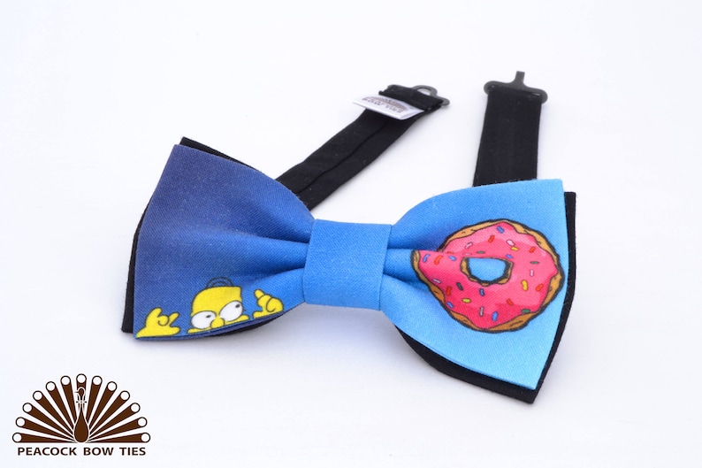 Simpsons Bow Tie. Homer Bow Tie. Mens Bow Ties. Womens Bow - Etsy
