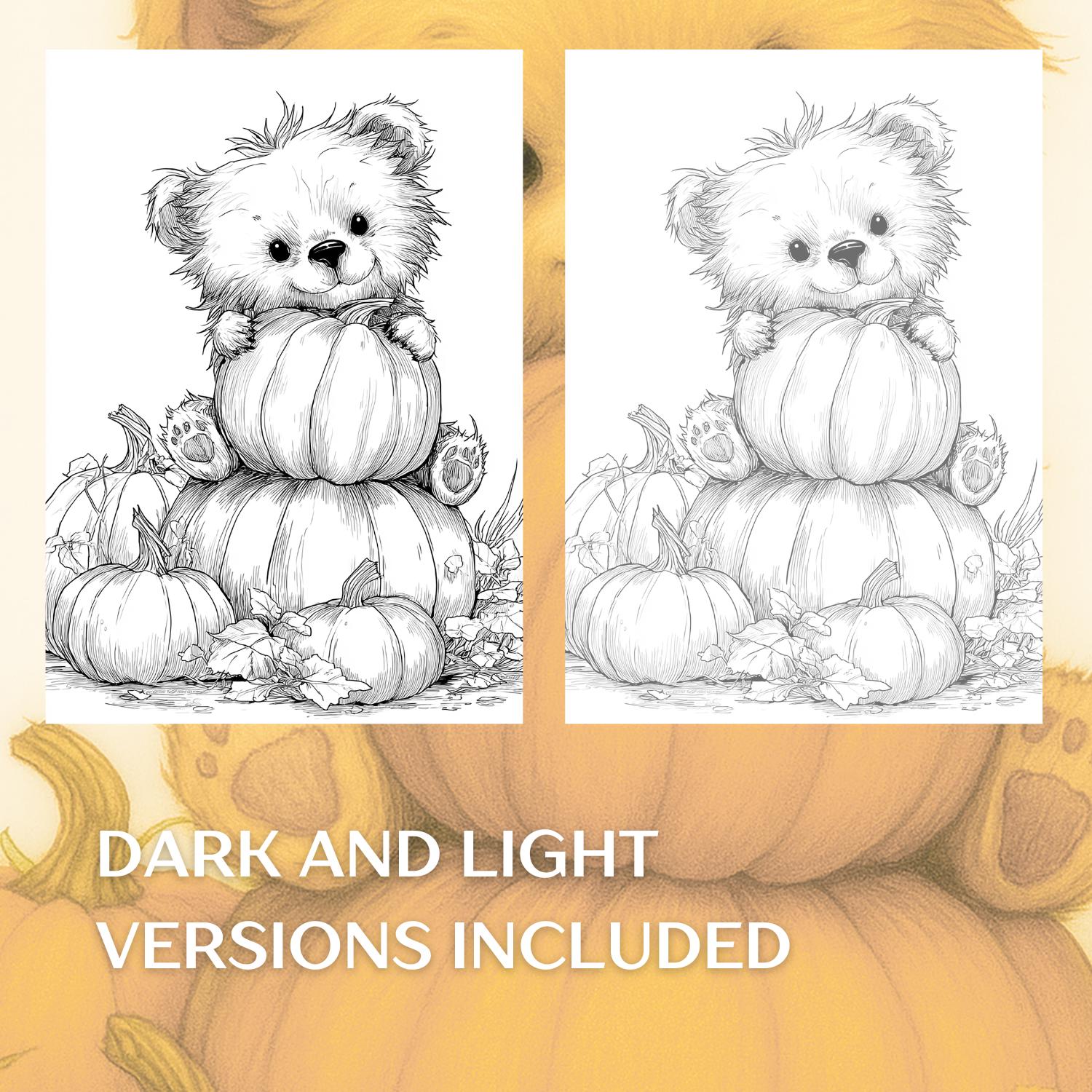 Cute Fall Animals 25 Coloring Pages – Pumpkin Patch & Halloween ...