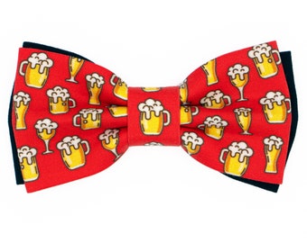 Bow Tie for Beer Lover. Alcohol Bow Tie. Party Bowtie. Mens | Etsy