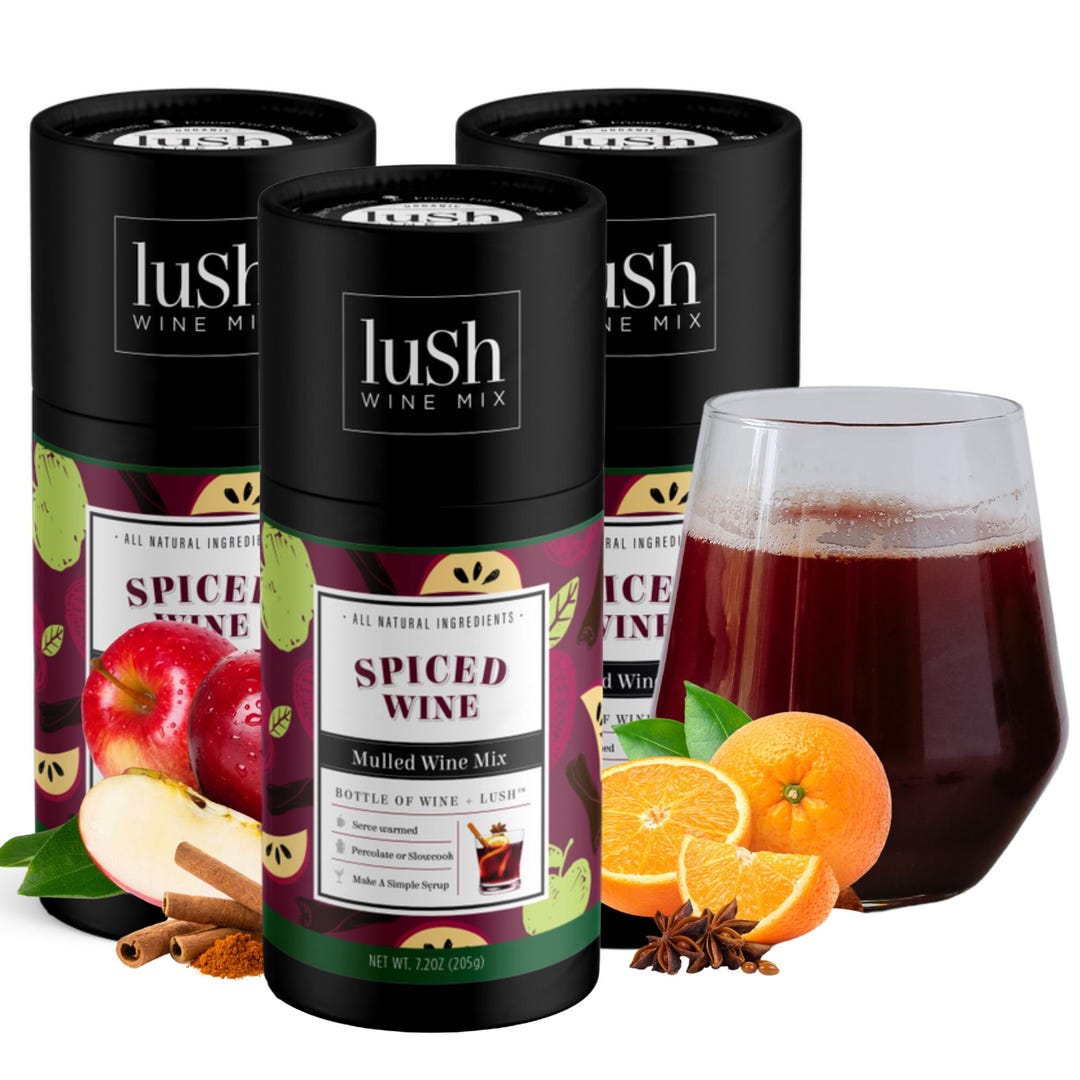 3-PACK Lush Spiced Wine Mix - FREE SHIPPING. Organic Cocktail ...