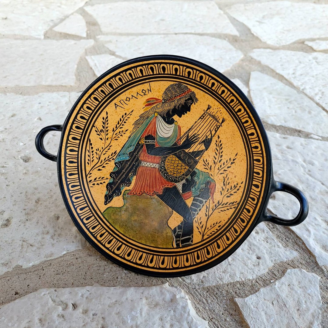 Kylix, Handmade and Free Hand Painted, Decorated With Designs From the ...