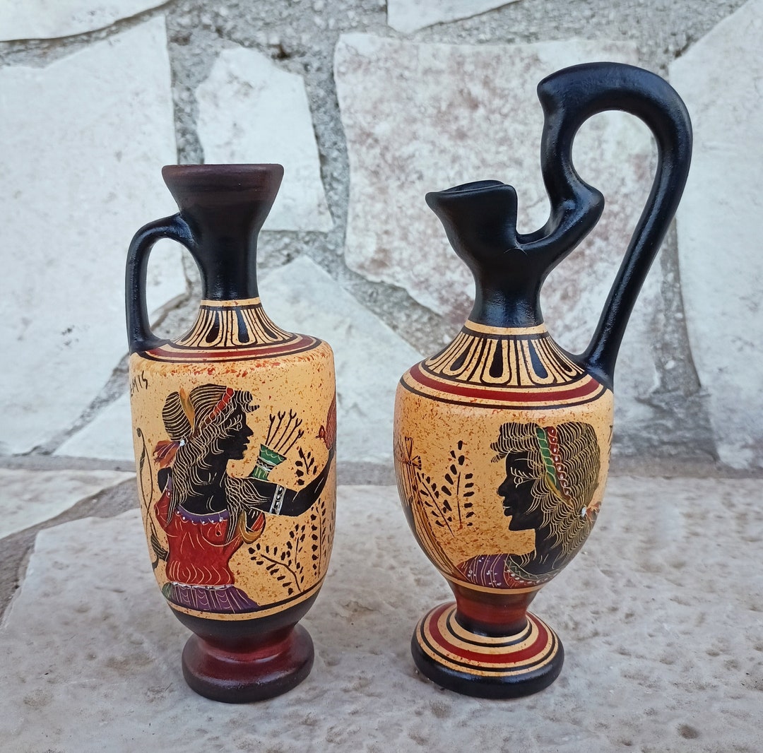Handmade & Free Handpainted Vases With Depictions Inspired of Greek ...