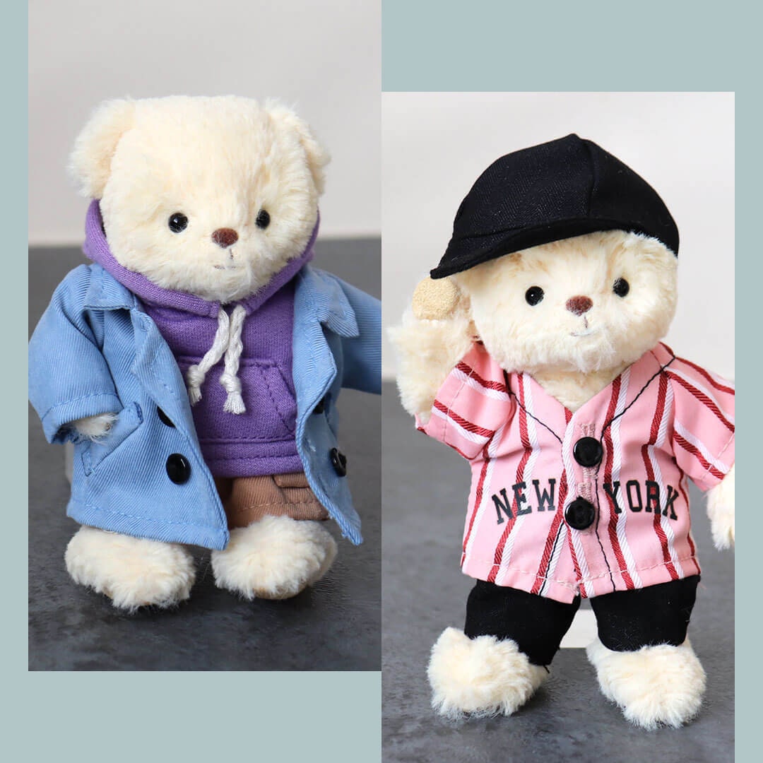 Clothes for Small Plush Toy Soft Toy Doll Clothing, Teddy Bear Clothing ...
