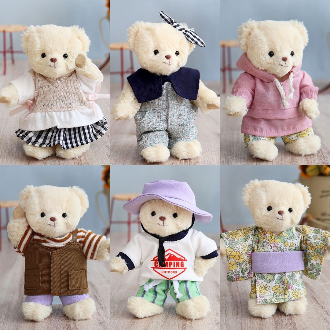 Clothes for Small Plush Toy Soft Toy Doll Clothing, Teddy Bear Clothing ...