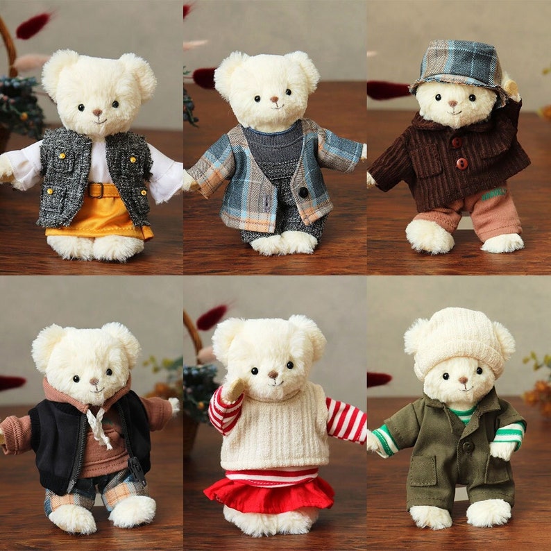 Clothes for Small Plush Toy Soft Toy Doll Clothing, Teddy Bear Clothing ...