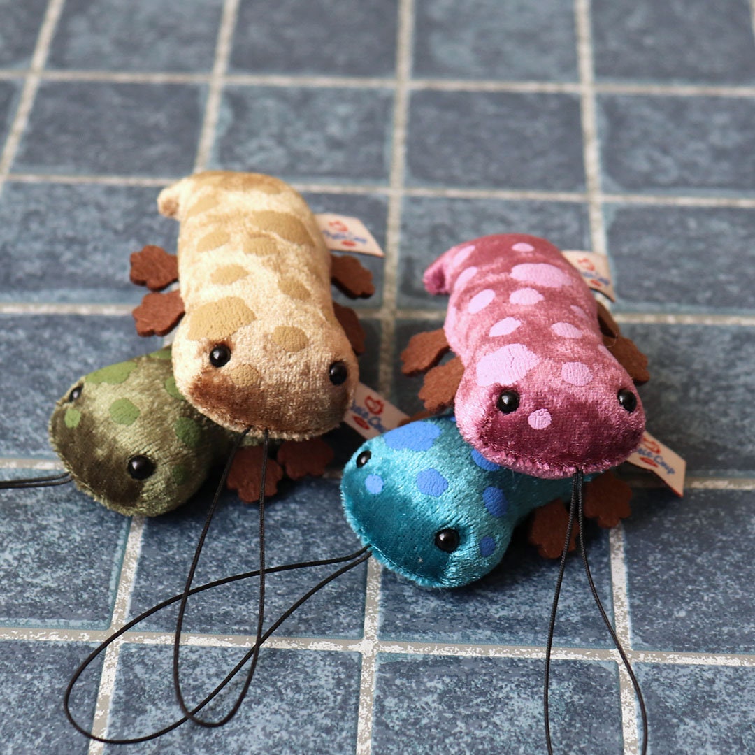 Japanese Giant Salamander Plush Toy Keychain mini Plushies, Amphibian ...