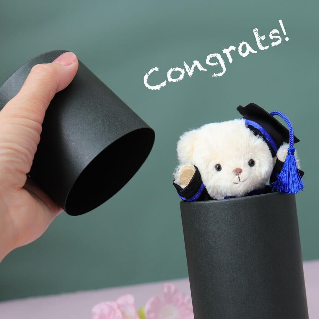 Graduation Teddy Bear With Diploma Tube - Personalized Teddy Bear ...