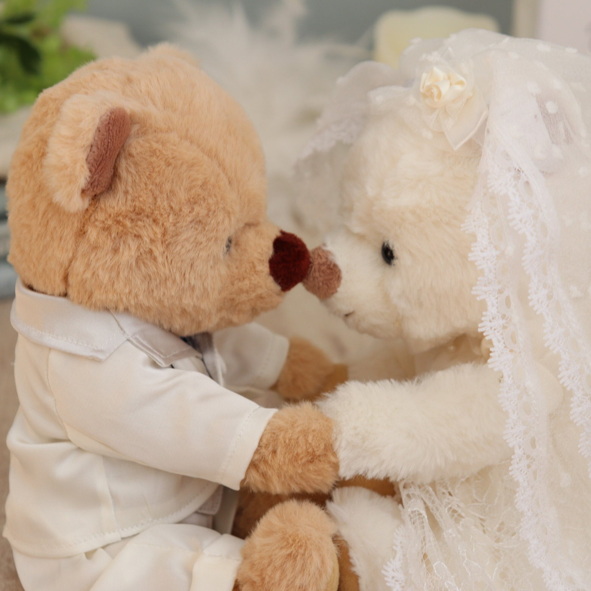 Personalized Posing Wedding Teddy Bear KUU & FUU - Wedding Doll ...