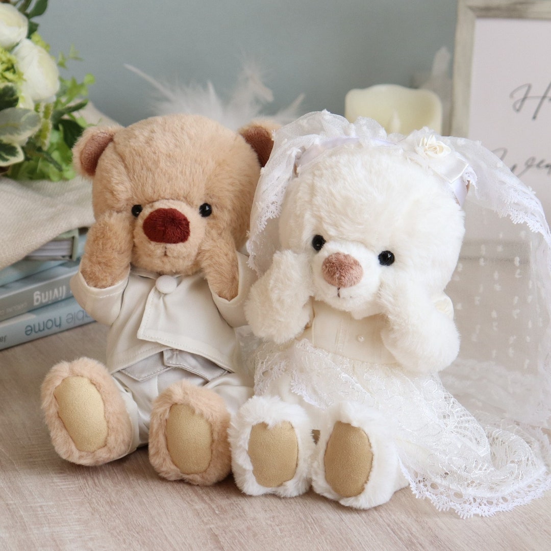 Personalized Posing Wedding Teddy Bear KUU & FUU - Wedding Doll ...