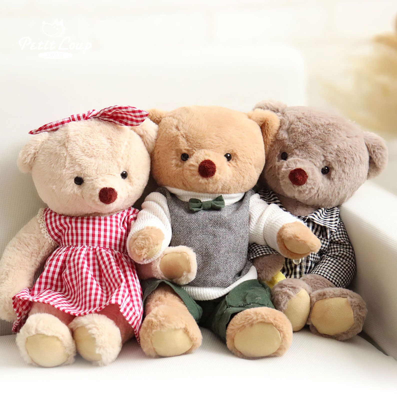 4 Types of Clothes for Plushie Teddy Bear Clothing, Soft Toy Doll ...