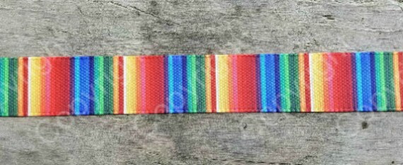 1.5 Grosgrain RAINBOW Sarape Ribbon Serape Mexican | Etsy
