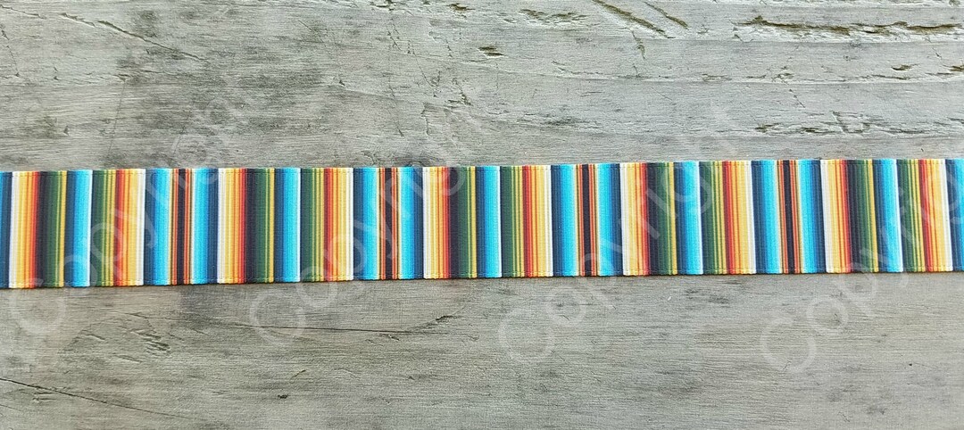 1 Grosgrain YELLOW Sarape Serape Ribbon Senorita Day of the Dead Dia De ...