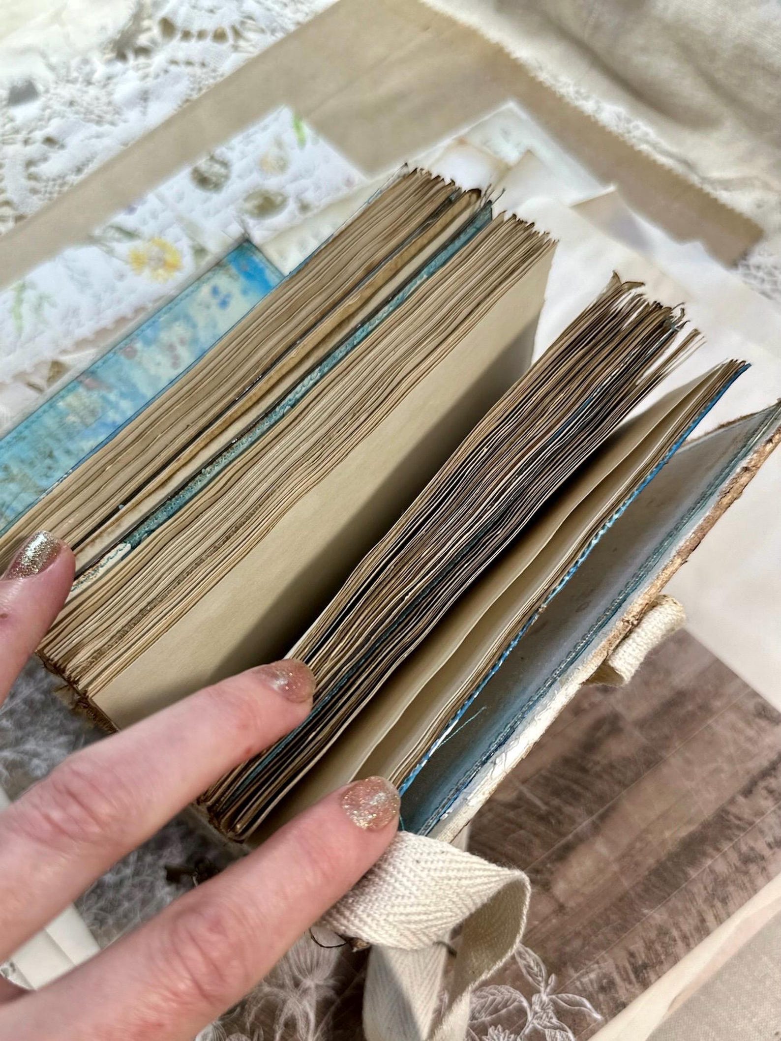 Burlap Notebook, Beetle, A6, Vintage Handmade Junk Journal, Rustic ...