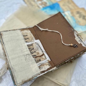 Burlap Notebook, Beetle, A6, Vintage Handmade Junk Journal, Rustic ...