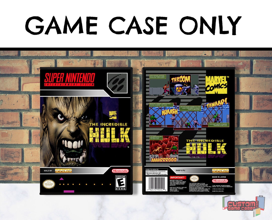 Incredible Hulk the SNES Super Nintendo Collector's - Etsy UK