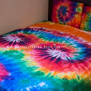 CUSTOM Tie Dye Sheet Set Tie Dye Sheets Tye Dye Sheets Hippie Bedroom ...