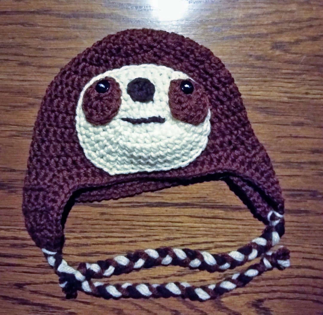 Hand Crocheted Sloth Hat Costume - Etsy