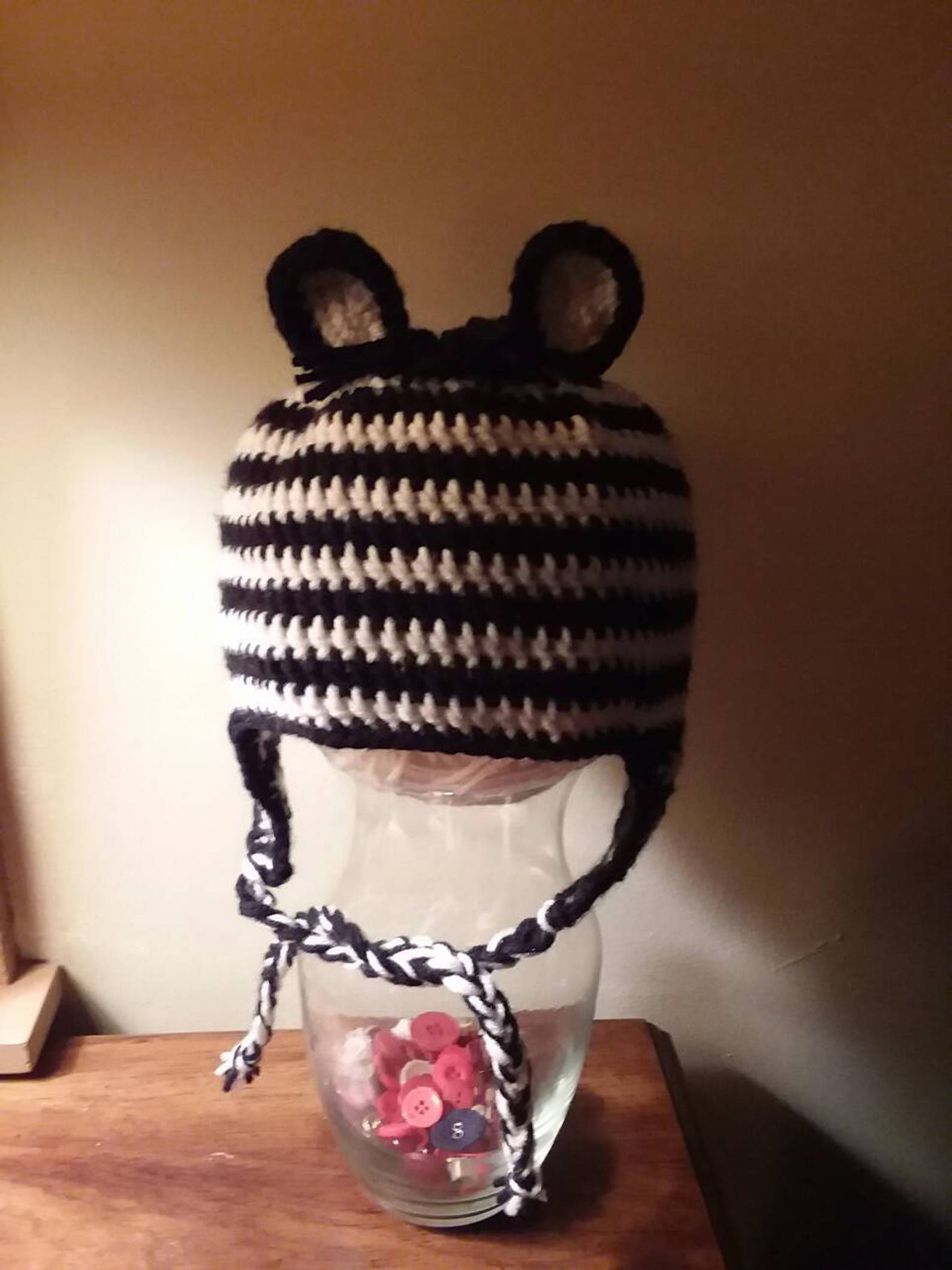 Crochet Zebra Hat | Etsy