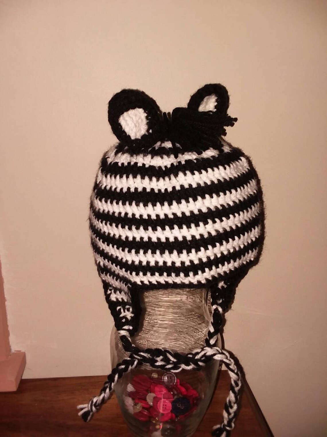Crochet Zebra Hat | Etsy