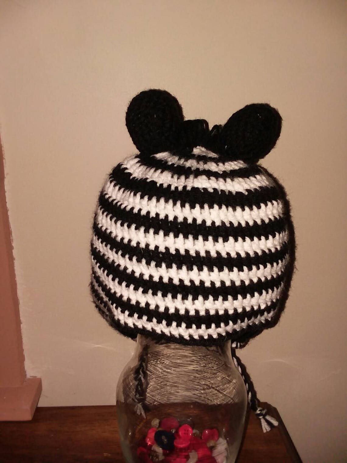 Crochet Zebra Hat | Etsy