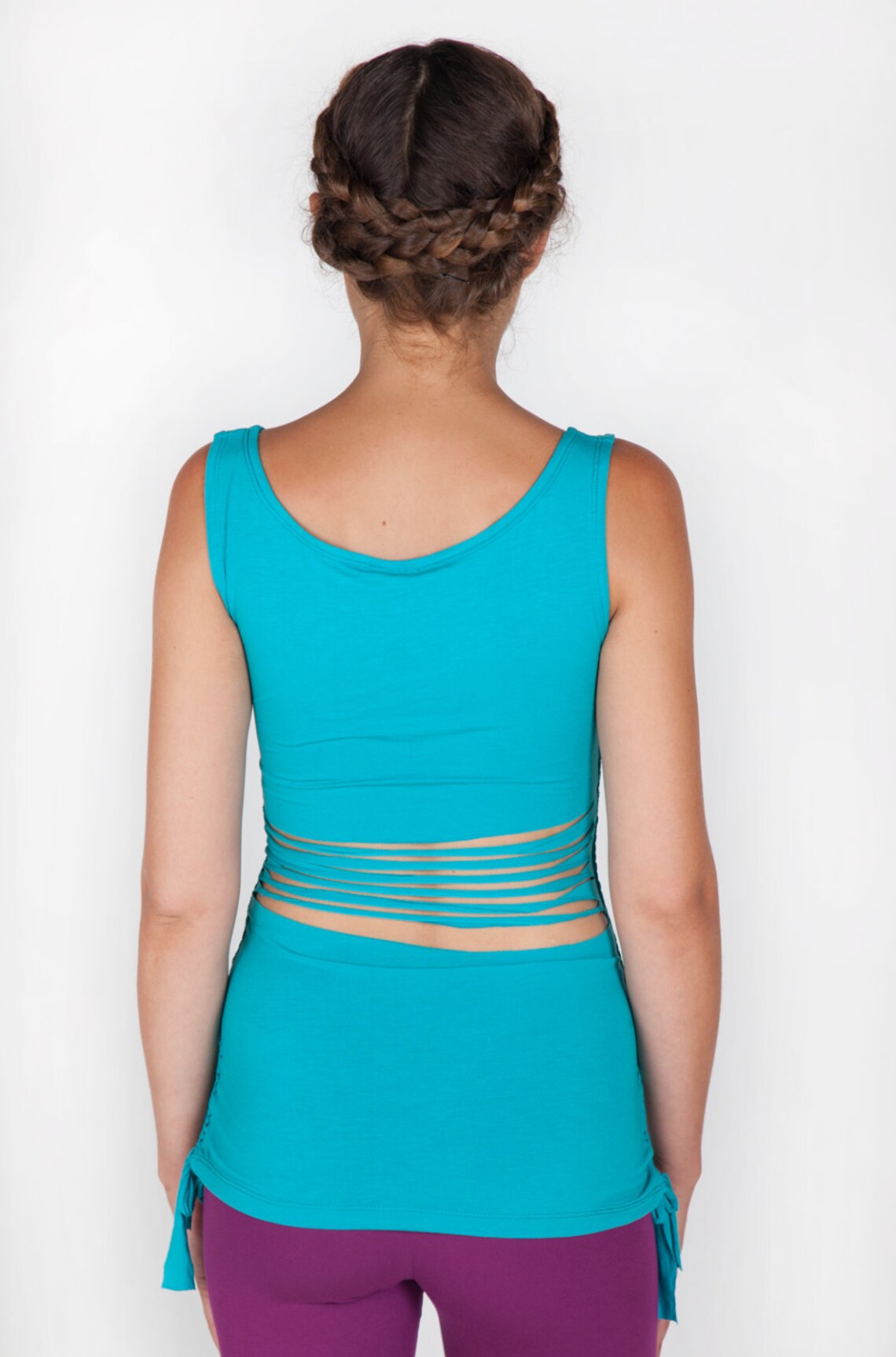 Vasudeva Top DRY ROSE Funky Tank Top Woven Effect, Stretchy, Comfy ...