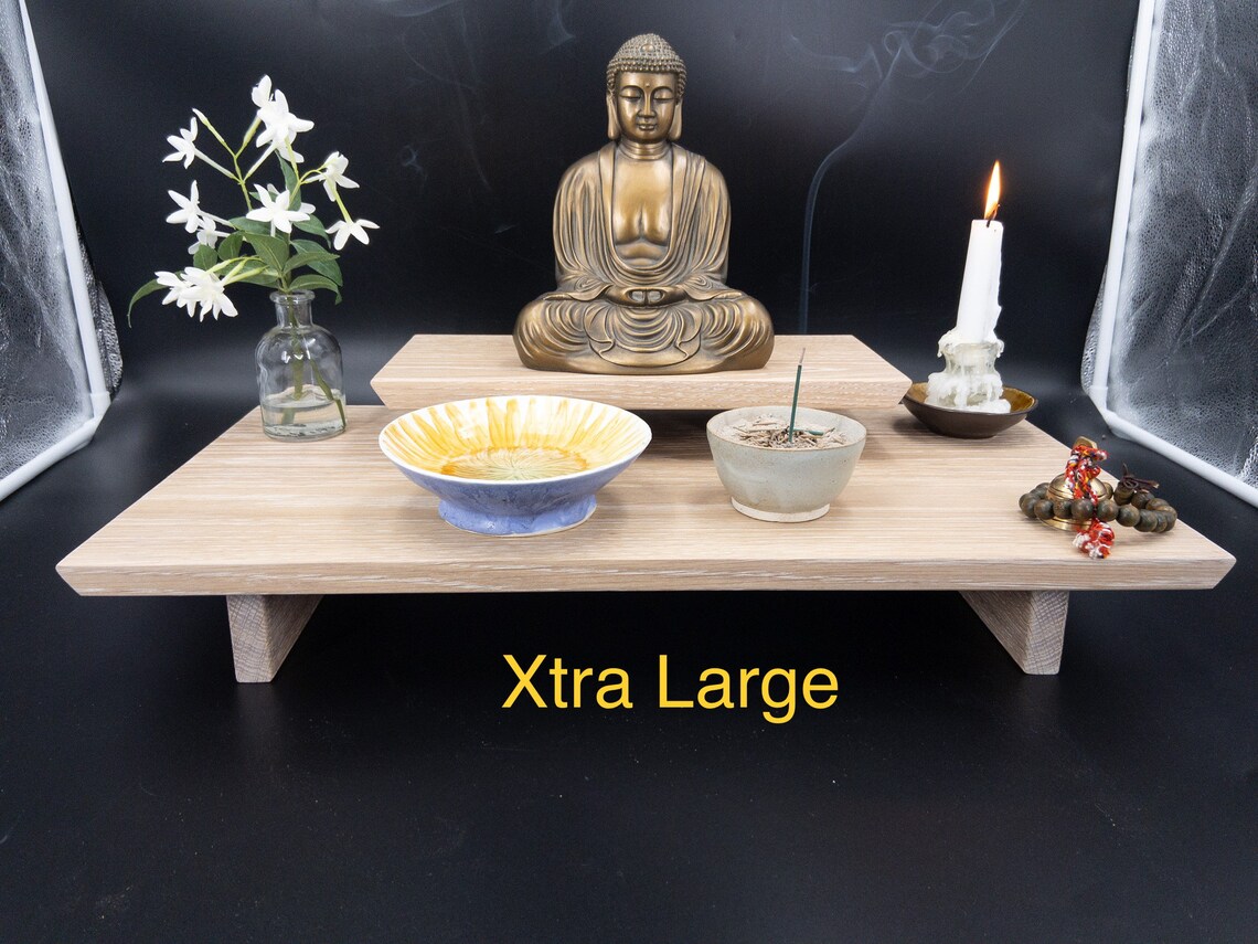 Table Top Altar Beautifully Made Out of Solid White Oak Tinted | Etsy