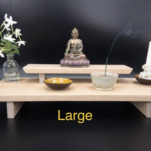 Table Top Altar Beautifully Made Out of Solid White Oak Tinted White. 2 ...