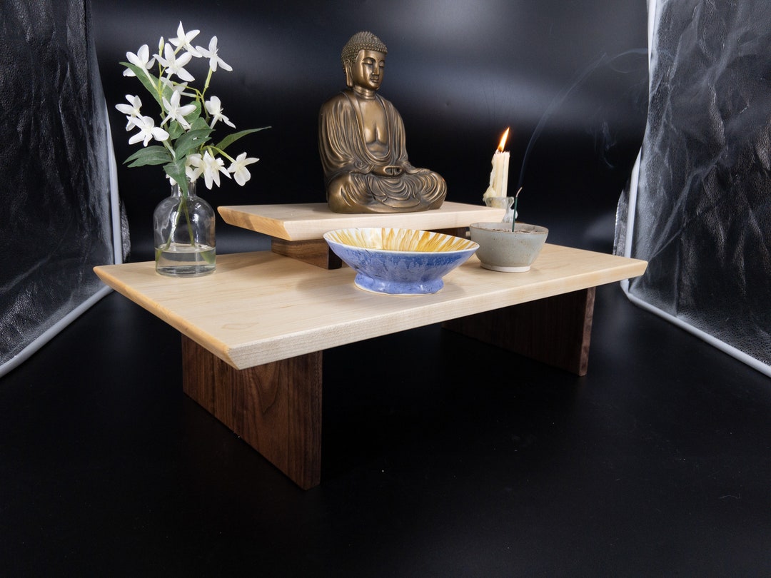Floor Altar Beautifully Handcrafted Maple Wood With Walnut Base Torri ...