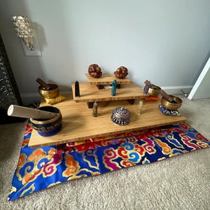 Table Top Altar . Beautifully Handcrafted 3 Tier Buddhist Altars Made ...