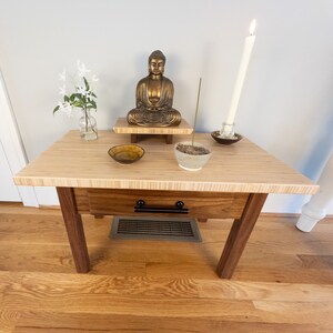 Floor Altar With Drawer and Riser. Beatifully Made Meditation Table ...