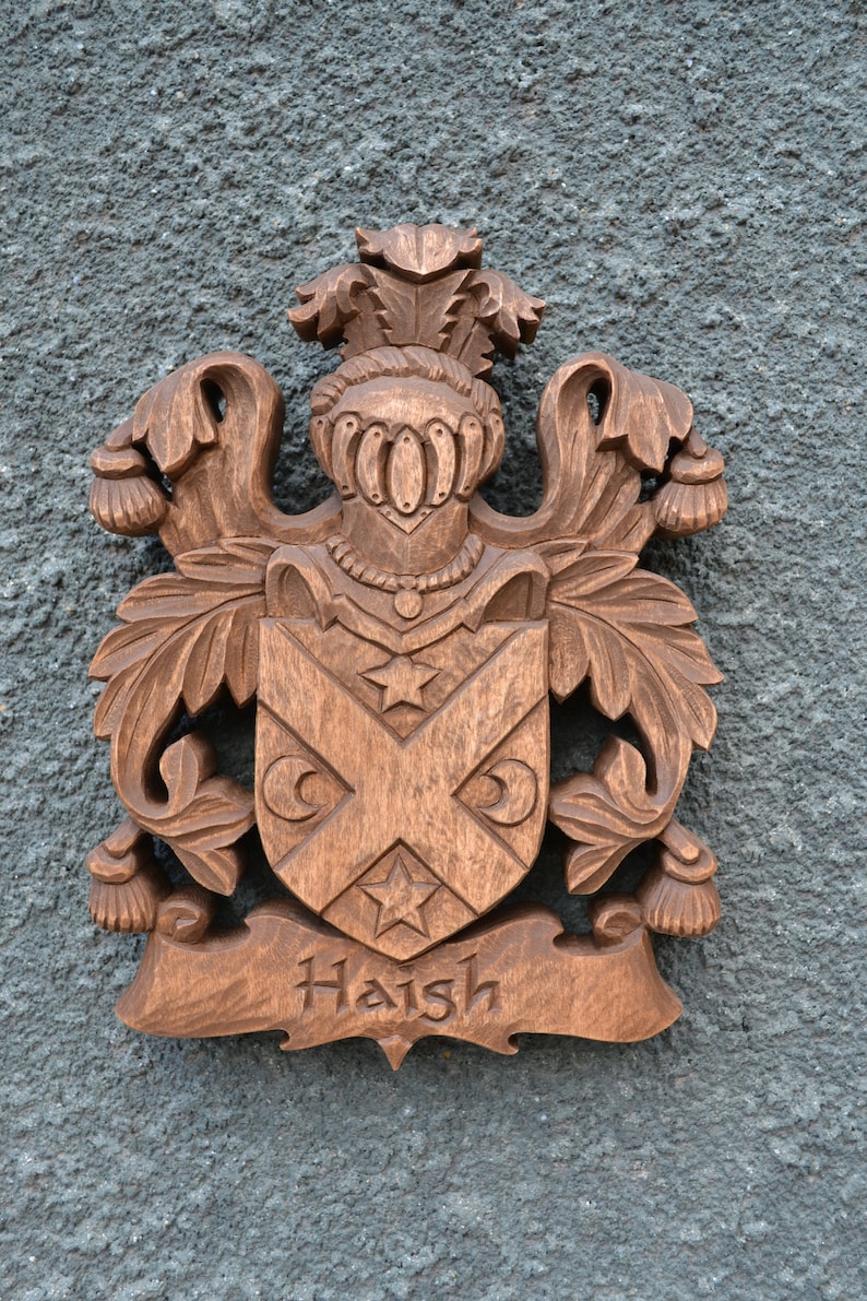 Host Gift Custom Coat of Arms Family Crest Personalized Family - Etsy