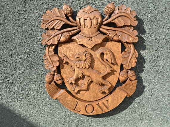 Coat of Arms Shield Custom Family Crest Personalized Family | Etsy