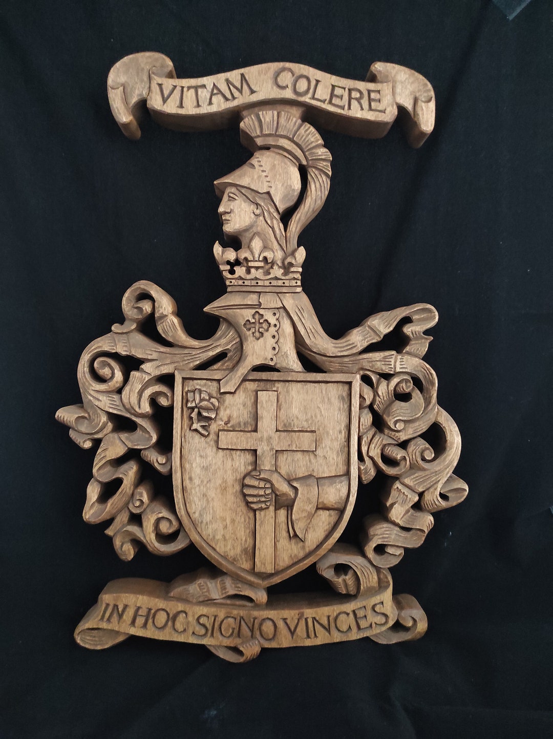 Custom Family Crest Coat of Arms Personalized Family Shield Wooden ...