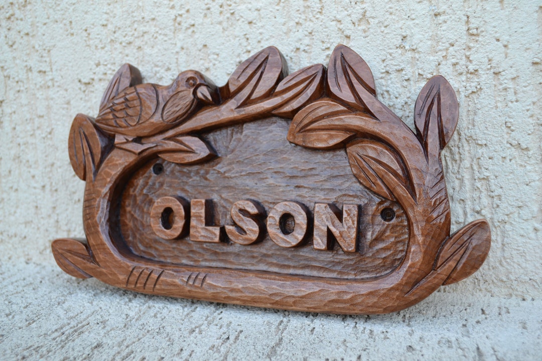 Personalized Home Decor, Address Numbers, Wood Carving, Address Sign ...