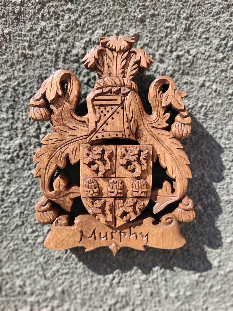 Murphy Custom Family Crest Coat of Arms Personalized Family | Etsy