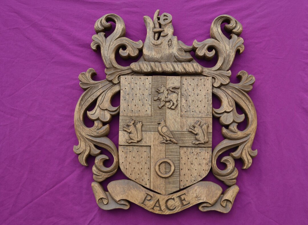 Pace Coat of Arms Shield Custom Family Crest Personalized Family Shield ...