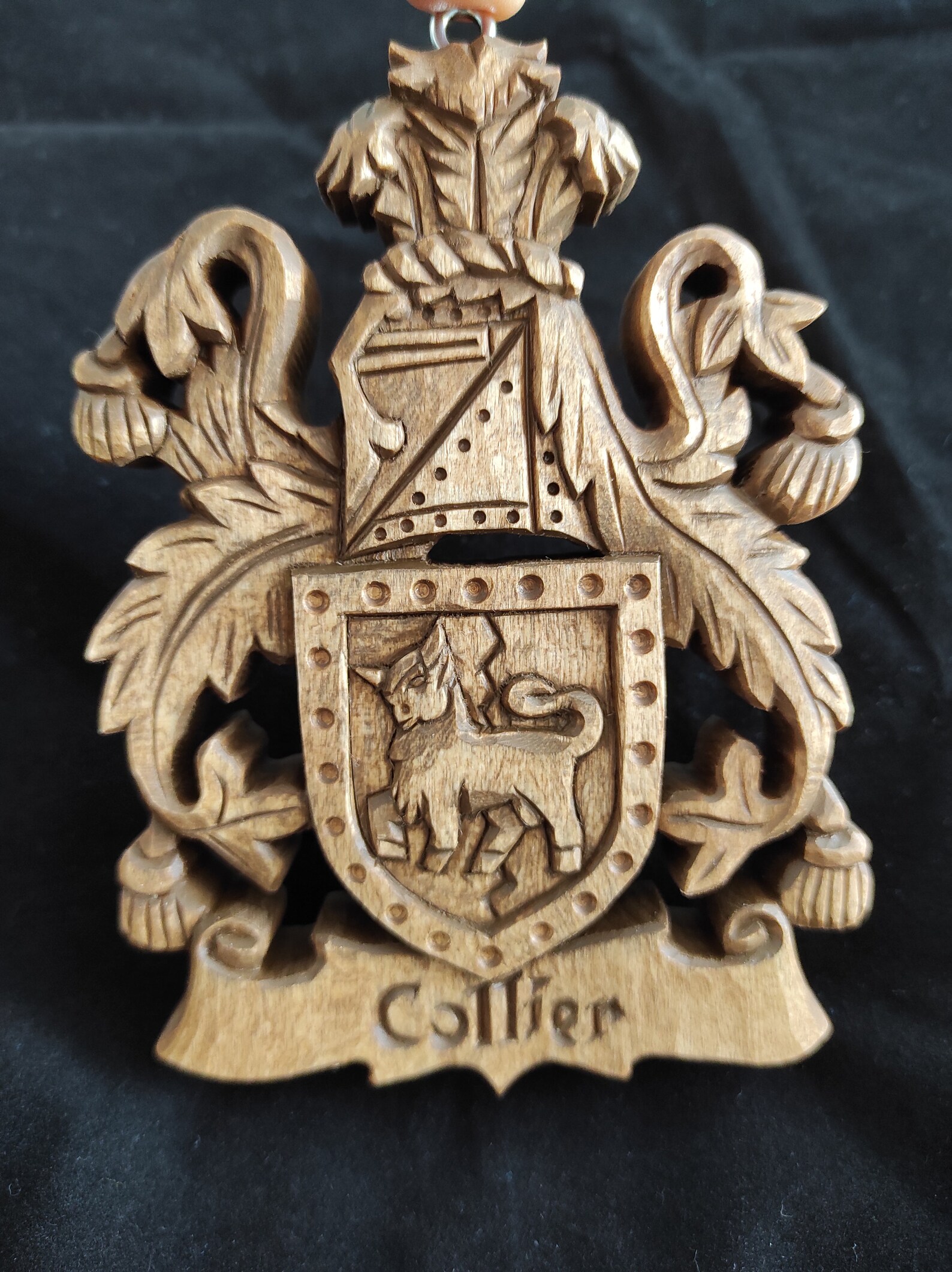 Handmade Carving Custom Made Family Crest Handcarved Wooden | Etsy