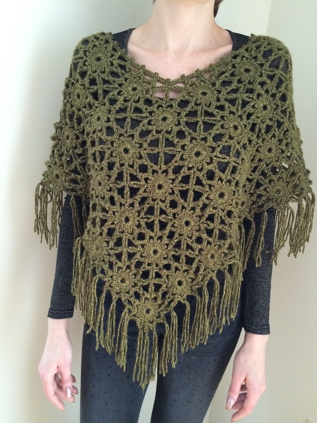 Handmade Crochet Poncho - Etsy