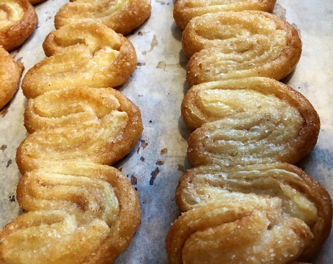 2 Dozen /24 Elephant Ears ,sweet Palmiers French Cookies, Sweet ...