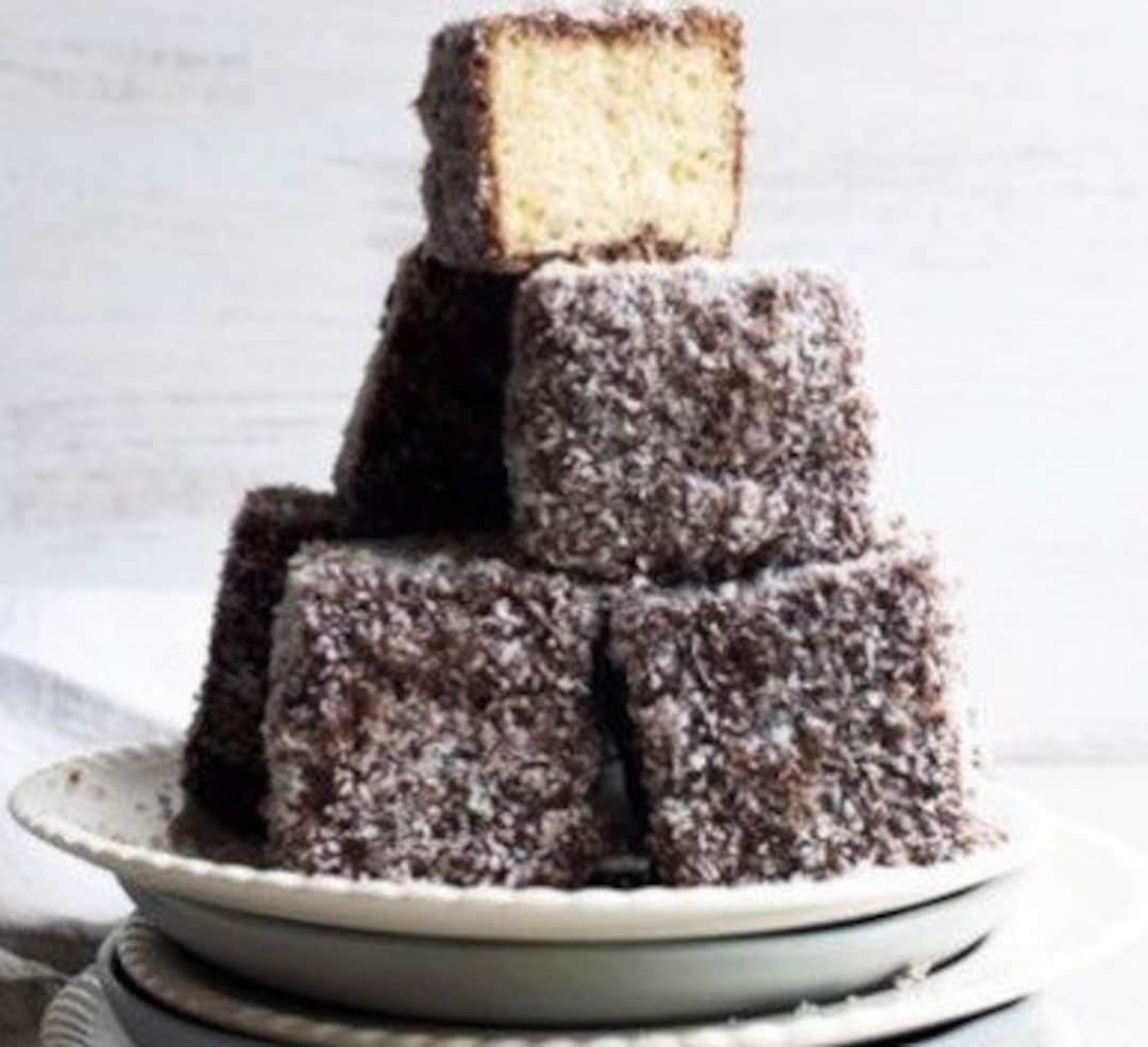 Lamingtons, Coconut Squares, Coconut Bars, Kokusz Kocka, Holabda - Etsy