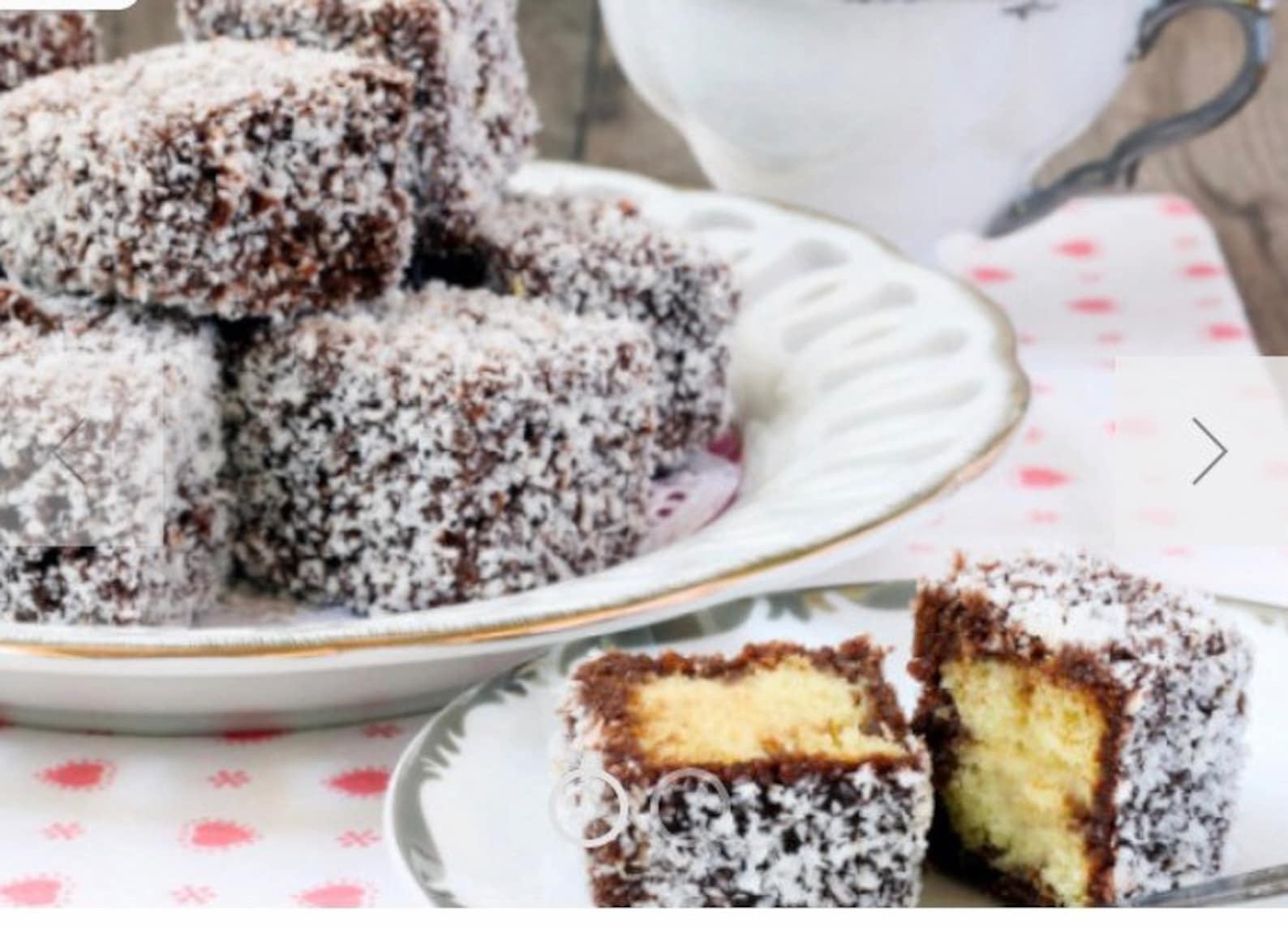 Lamingtons, Coconut Squares, Coconut Bars, Kokusz Kocka, Holabda - Etsy