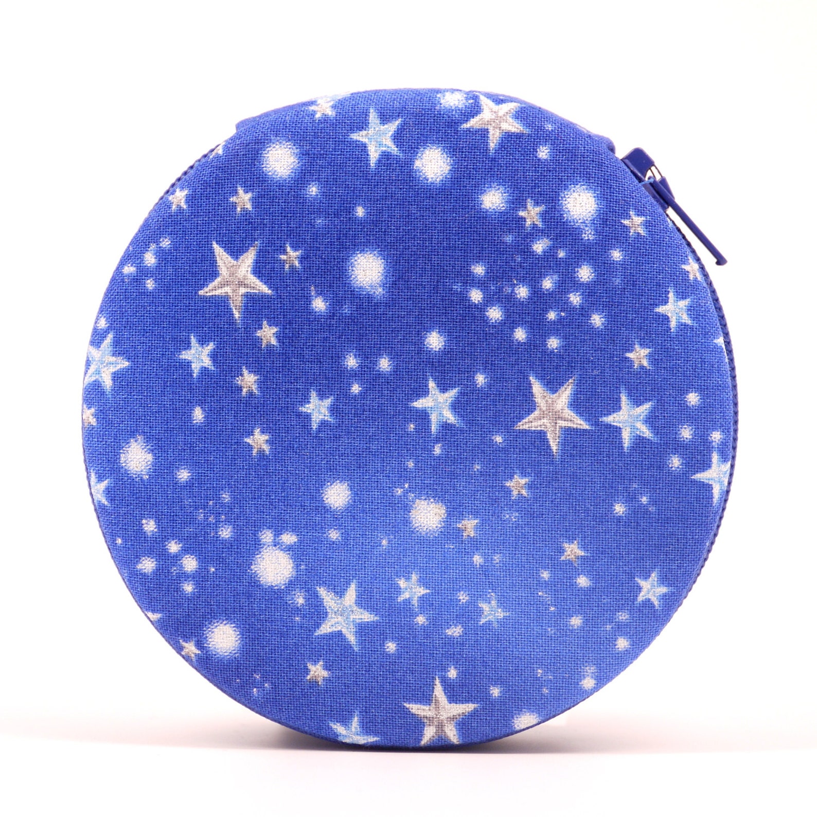 Night Stars Blue Designer Round Zippered 7-day Travel Pill - Etsy
