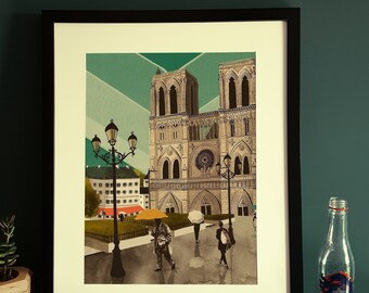 Notre dame fabric | Etsy