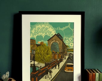London Photography London Camden Lock Day Time Large Mounted & Framed ...