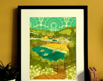 Port Isaac, Cornwall, A4 Art Print - Etsy UK