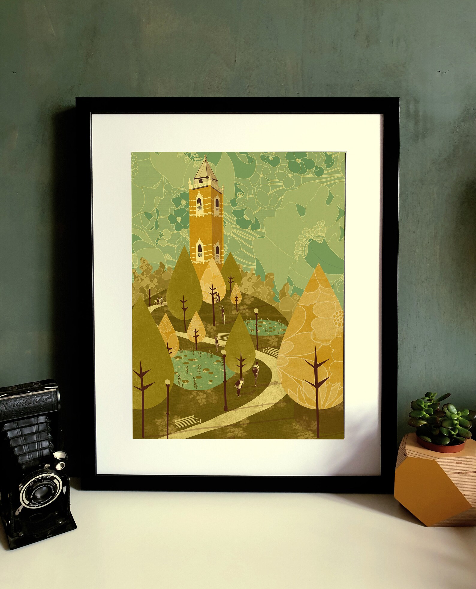 Bristol Cabot Tower Illustration Poster A3 - Etsy UK