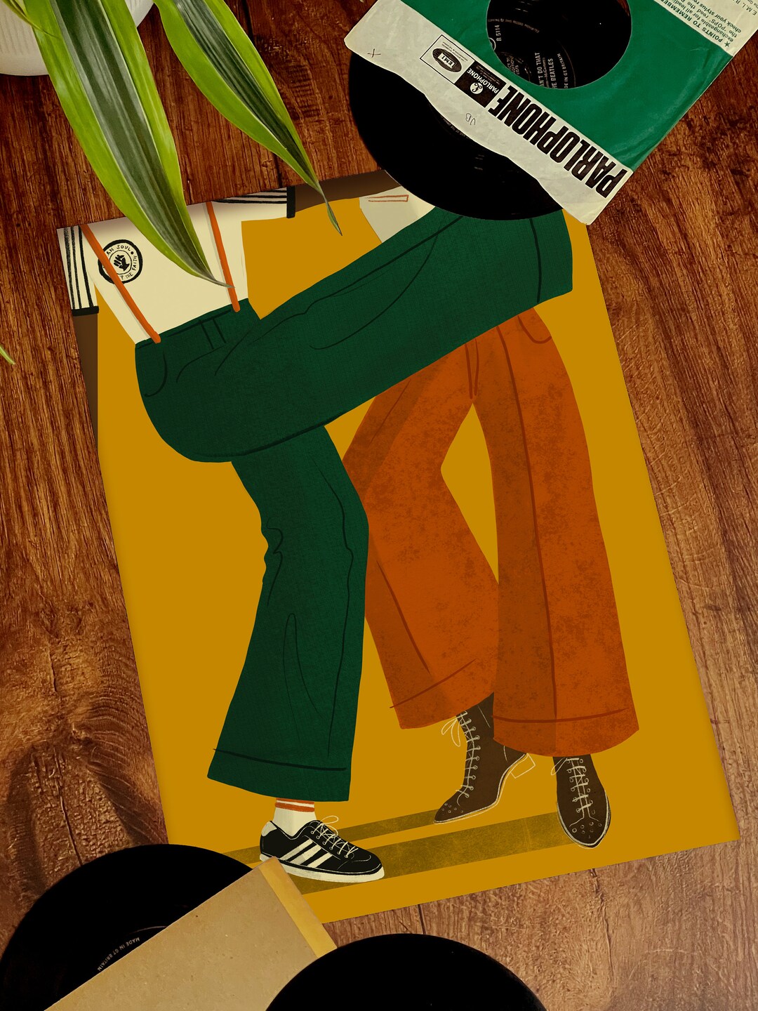 Northern Soul A3 Illustration Print - Etsy UK